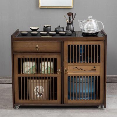 茶桌小型家用带轮台烧水一茶体全茶自动CLU多功能车茶乌金石吧机