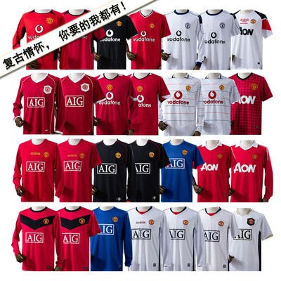 06-07红-魔复古足球服球衣长短袖 football jersey0305-0809-1011