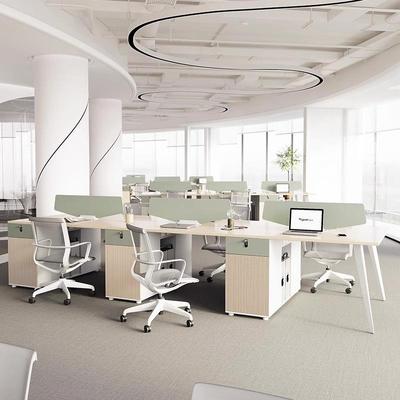 职员桌电脑办公桌约现卡代单UDC双四人财工位屏风位务简办公桌椅