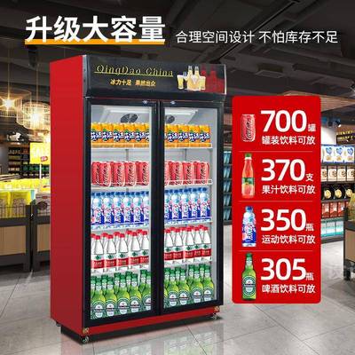 藏展示柜超市保鲜式立商用冷链酒饮料柜啤单门双门蔬FLV冷菜柜