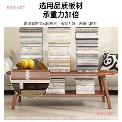 茶代几户型桌子客厅家用简约现出小租屋卧室新款椭圆用形沙IZN发