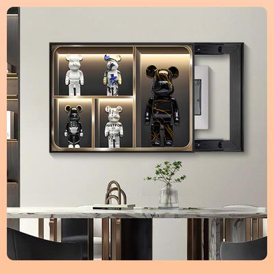 ?电表箱Fh(h(&aq2装饰源画024新款遮挡免打孔配电遮挡电轻奢箱电