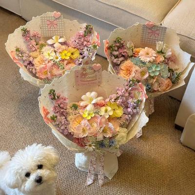 新款多巴胺见面网红香皂花束高级感情人节送女朋友闺蜜生日礼物