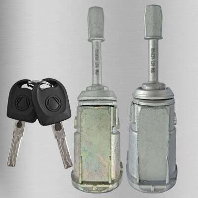 适用大众路波B5帕萨特左右门锁芯汽车配件1J0837167 1J0837168