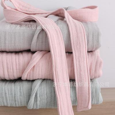 鲁素纯棉层纱布浴袍酒浴衣情侣多男女成吸水亲肤民人宿21589店亲