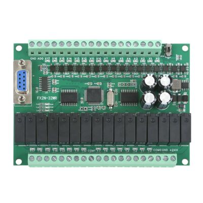 国产PLC可编程控制器FX2N工控板继电器32MR简易型