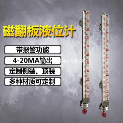 带远传磁翻板液位计UHZ-517顶装液位变送器UHZ-58/CG-C/35