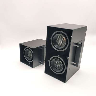 无边斗胆灯cob防炫目射灯方形蜂窝网防眩光led铝方通吊顶专用筒灯