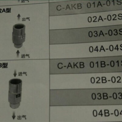 JY单向阀止回阀J-AKB01A-01S AKB02A-02S AKB03A-03S  AKB04A-04S