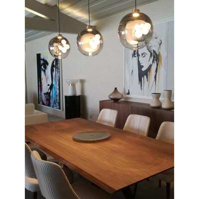 意大利 Melogranoblu Sopa简约个性创意玻璃吊灯餐桌吧台圆形吊灯