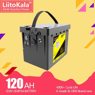 LiitoKala DC-12V100Ah/120Ah LiFePO4电池 房车户外设备储能电源