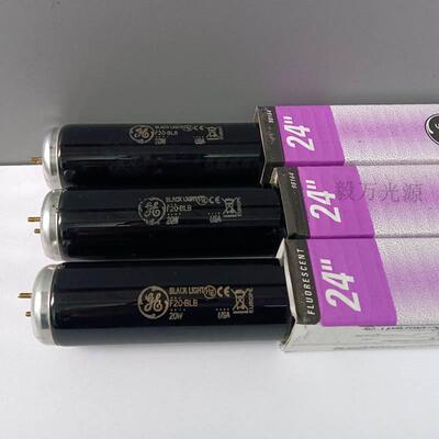 GE紫光灯F20BLB旧型号F20T12/BLB黑色灯管20W对色灯箱UV灯管
