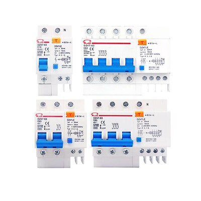 厂家直销DZ47LE-63  DZ47LE-100 1P+N 2P 3P  3P+N  4P漏电保护器