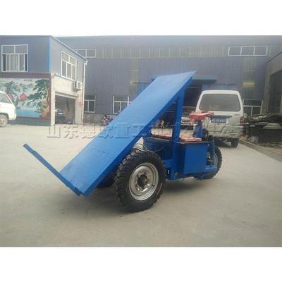 骑行式电动拉砖设备 手摇自卸式板砖运输车 建筑工地运输拉砖车