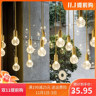 网红橱窗灯创意个性灯泡吊灯服装店收银台吧台奶茶店咖啡厅装饰灯