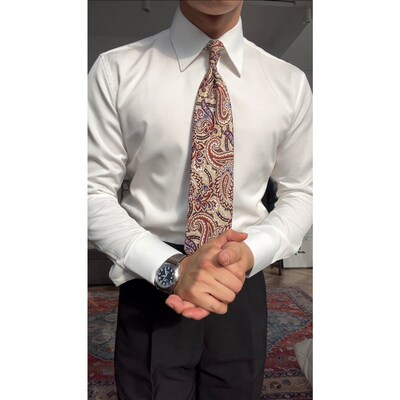 新款百搭英伦商务绅士职业风多色J可选大尖领衬衫2359