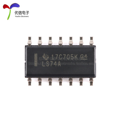 原装正品 SN74LS74ADR SOIC-14 双路正边沿触发式D型正反器芯片