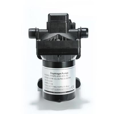 自吸泵3GPM55psi 12/24V房车游艇微型静音电动隔膜泵高扬程吸程