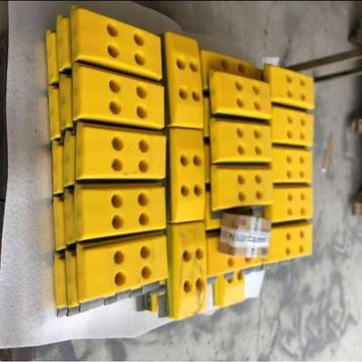 挖掘机E330D履带板橡胶块 链条牛筋板胶块 钩机卡扣螺丝履带胶块