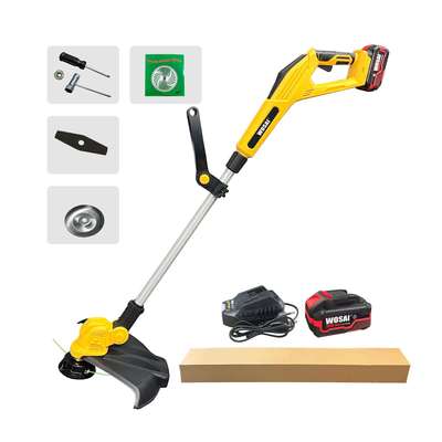 WOSAI 900W电动割草机20v无刷无绳修剪器