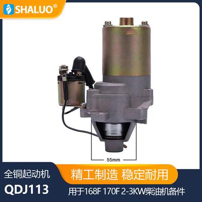 QDJ113 12V 0.25KW 5.5HP QDJ113汽油发动机起动器 168F 170F
