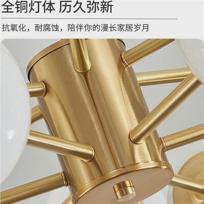 厅吊灯分子灯魔豆吊k灯全客灯餐53716灯厅LE铜D卧室家用现代简约