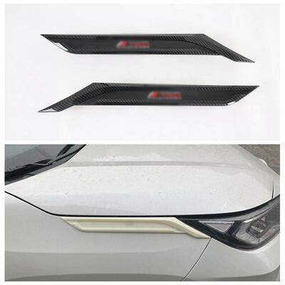 20威兰达叶子板侧标改装 适用于丰田19RAV4车身大灯眉前上侧标框M