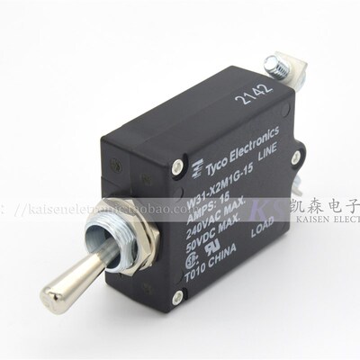 Tyco TE W31-X2M1G-15 15A 3-1393247-3 UL CSA 1-50Amps断路器