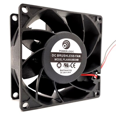 POWER LOGIC PLA08038B24M DC 24V 0.80A 8038 8CM变频器散热风扇