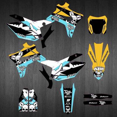 越野摩托贴纸 适用于波速尔BOSUER 19 M 贴膜 贴花 装饰贴RK