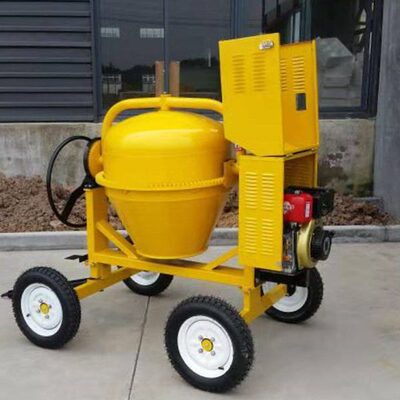 0350 混柴油搅拌机50土搅拌机现货四轮 泥滚筒-移动式L搅拌机