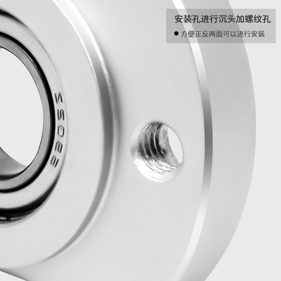 SHH带扣环嵌入对边法兰带座单轴承座组件固定座BACR BFJ23包邮10