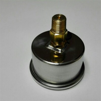 不锈钢外壳轴向压力表 Y-40Z 直径40mm 60bar 900psi 铜螺纹ZG1/8