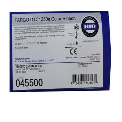 Fargo C50/ DTC1250E证卡打印机专用彩色带 045500/ 045200
