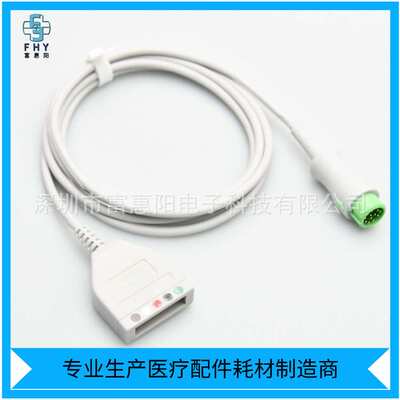 厂家直销T5/D6/IPM8/UMEC8/IMEC10监护仪5导心电导联线分体主电缆