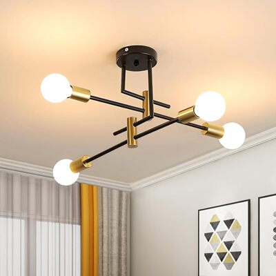 亚马逊创意个性枝型吸顶灯现代简约异形卧室客厅灯ceiling light