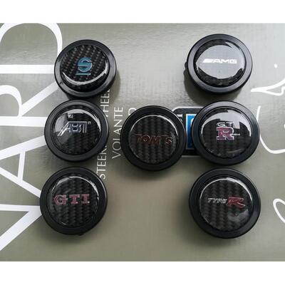 汽车改装方向盘中间喇叭按钮nardi赛车方向盘按键omp通用喇叭盖