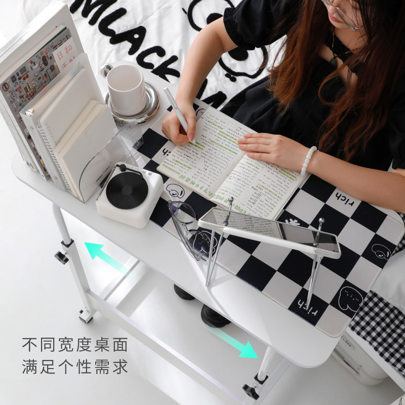 牀边电脑桌懒人追剧神器放笔记本小桌子学生宿舍简易可移动牀边桌