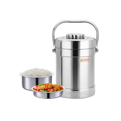 友记厨具不锈钢保温饭盒保温桶金属容器学生便当真空保温桶便携式