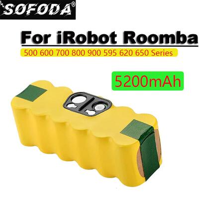 14.4V5200mAh机器人吸尘器电池组适用于IRobotRoomba的Series
