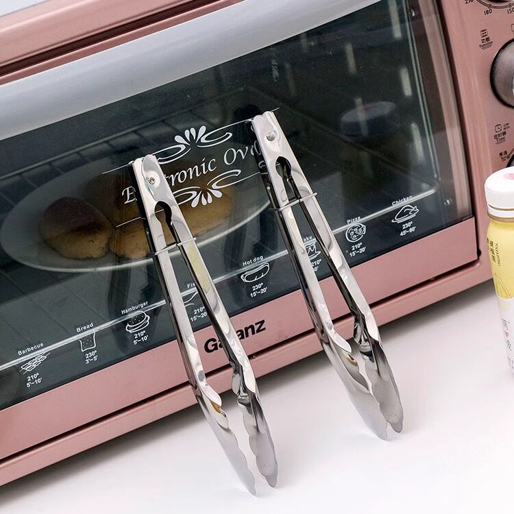 面包食品夹蛋糕馒头食物夹不锈钢烧烤夹牛排烤肉夹子工具厨房烤夹