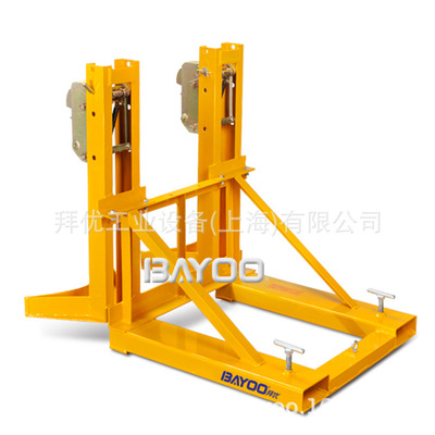 BAYOO/拜优 BHY21009叉车专用鹰嘴油桶夹,载重720kg,双桶专用