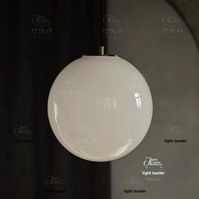 灯伙计意式玻璃球形吊灯覆古餐厅吧台岛台创意衣帽间民宿咖啡馆灯