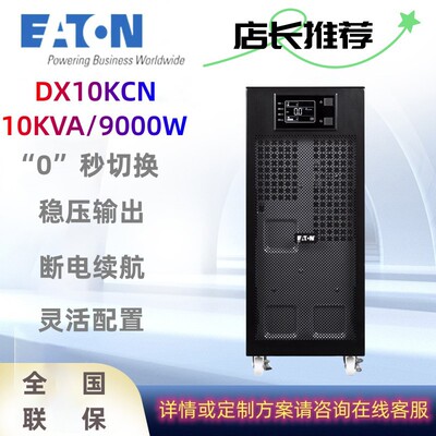 美国伊顿UPS电源DX6000CN/DX10KCN塔式机房数据稳压电源内置机