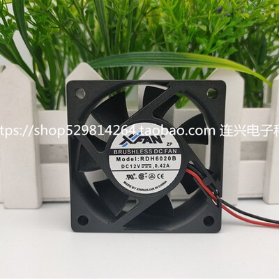 全新XFAN RDH6020B 6cm 6020 12V 0.16A/0.42A  机箱散热风扇