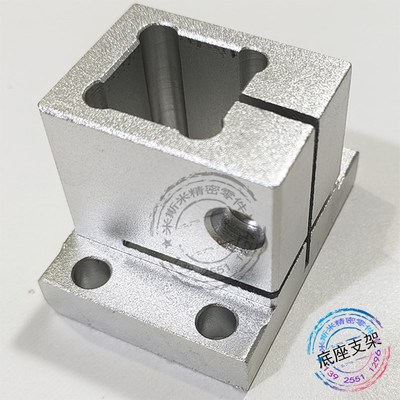 铝合金RCX12 底座用支架 方孔支柱固定夹 光轴夹紧支座底座 CLQAM
