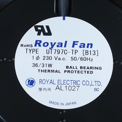 全新原装进口ROYAL FAN风机 UT797C-TP B13 现货安川变频器用