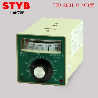 上通仪表TED-2001温度控制器0-400度 E型 K型 指针旋钮温控器