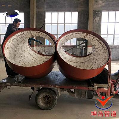 钢衬陶瓷耐磨弯头 大口径陶瓷贴片内衬耐磨弯头 质优价廉