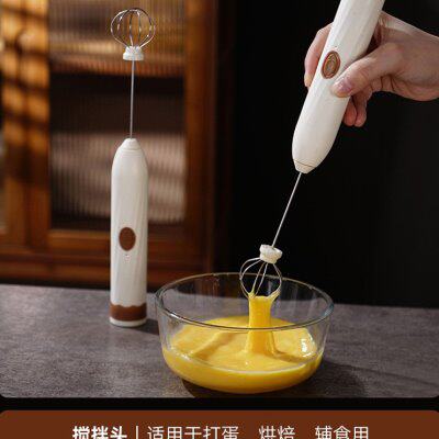 电动奶泡器咖啡打泡器迷你无线手持家用牛奶搅拌器全身防水打蛋器